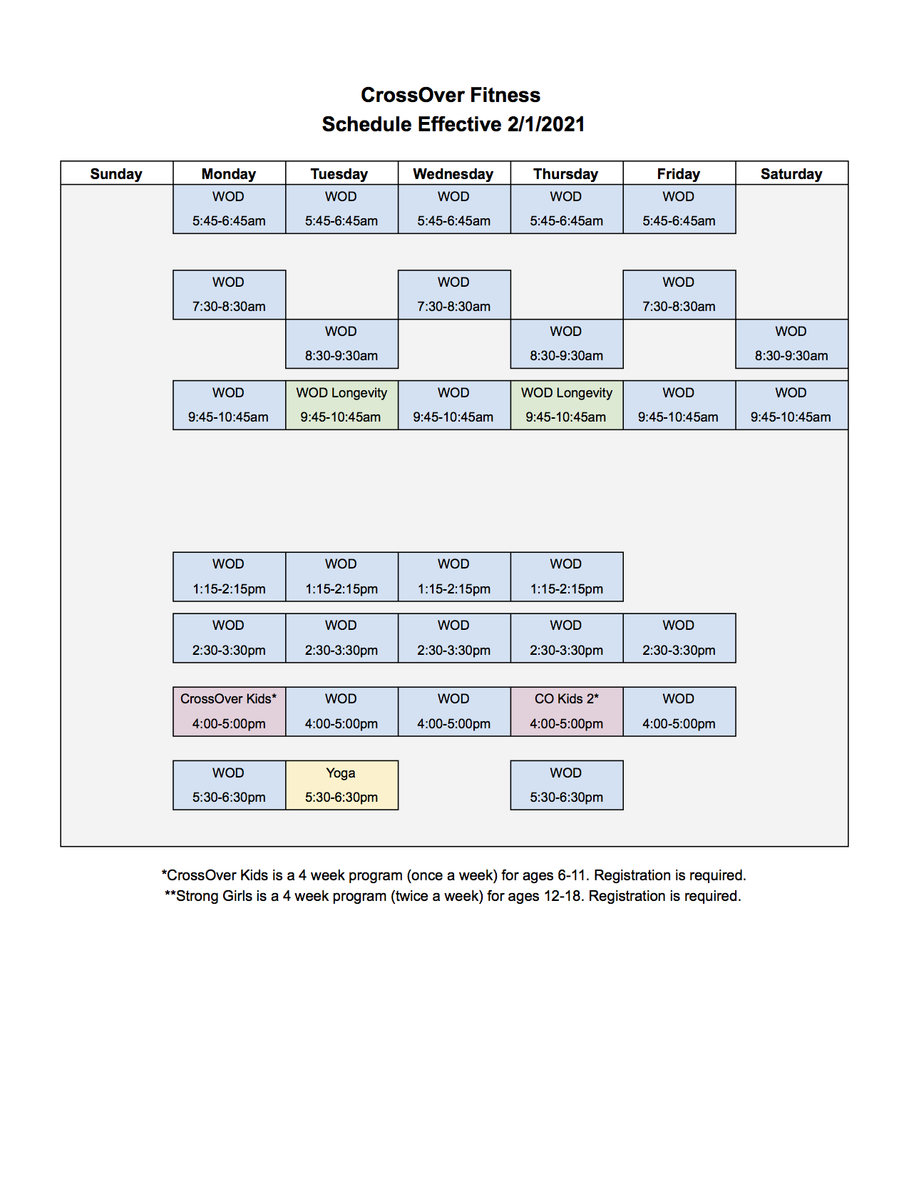 Classes – CrossOver Fitness